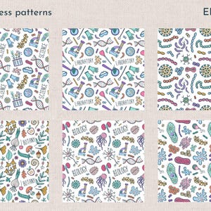 Hand Drawn Biology Clipart Collection. Biology Poster. Laboratory ...