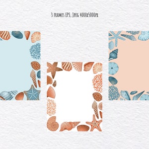 Underwater Creatures Vector Collection. Seashell, Starfish Clipart ...