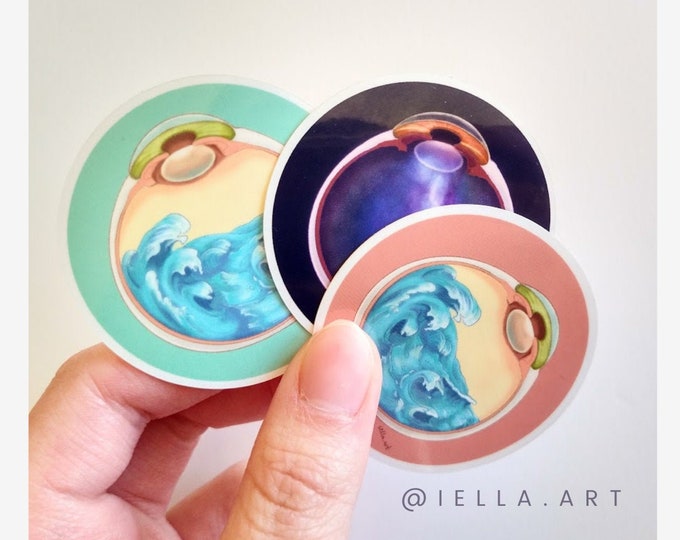 Starry Eyes | Ocean Eyes | Optometry / Ophthalmology Vinyl Sticker ...