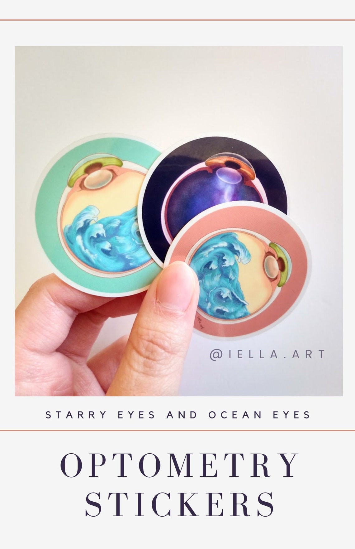 Starry Eyes Ocean Eyes Optometry / Ophthalmology Vinyl | Etsy