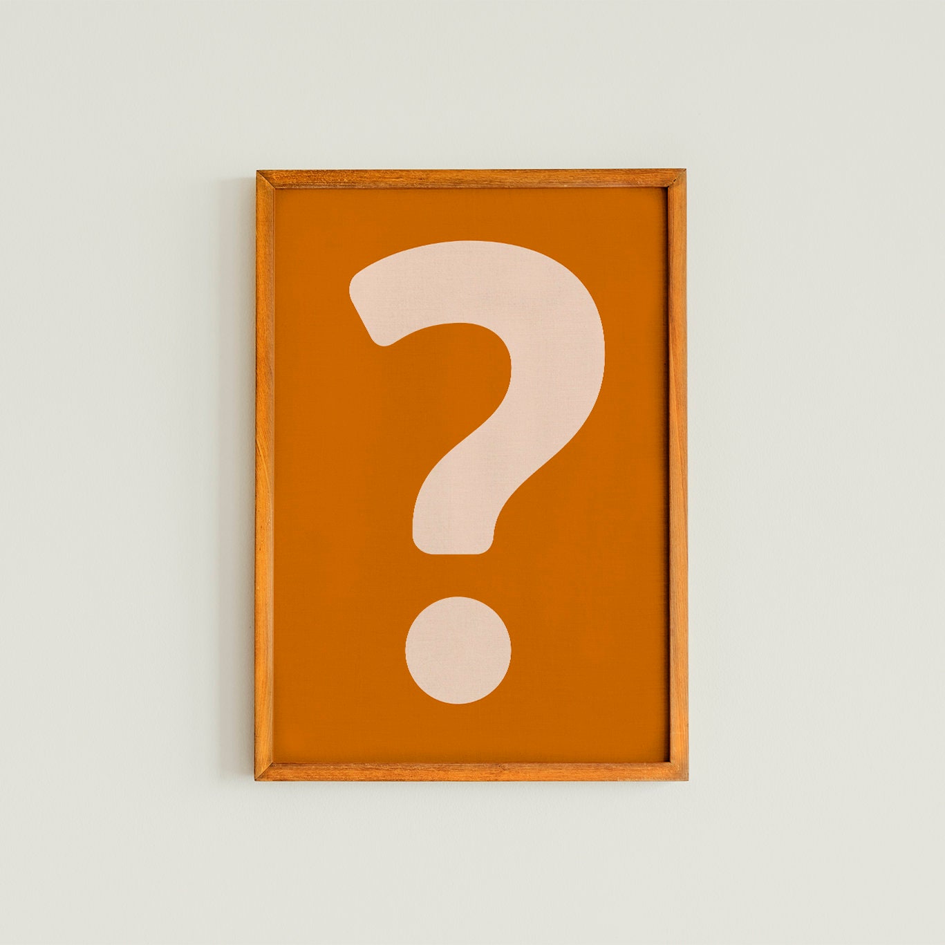 Orange Question Mark Icon