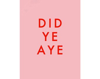 Did Ye Aye - Etsy