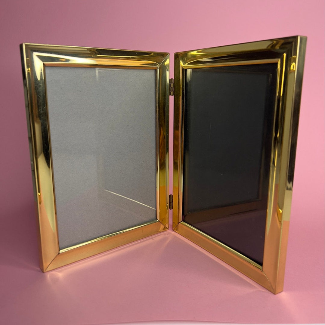 Hinged Brass Vintage Picture Frame 5x7 Inch - Etsy