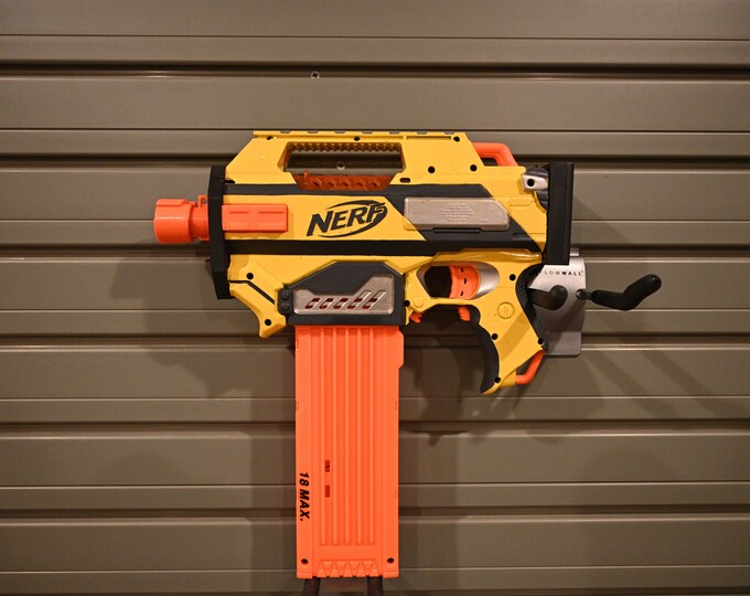 Modded Nerf Full-auto Machine Pistol yellow, Grey, and Silver - Etsy
