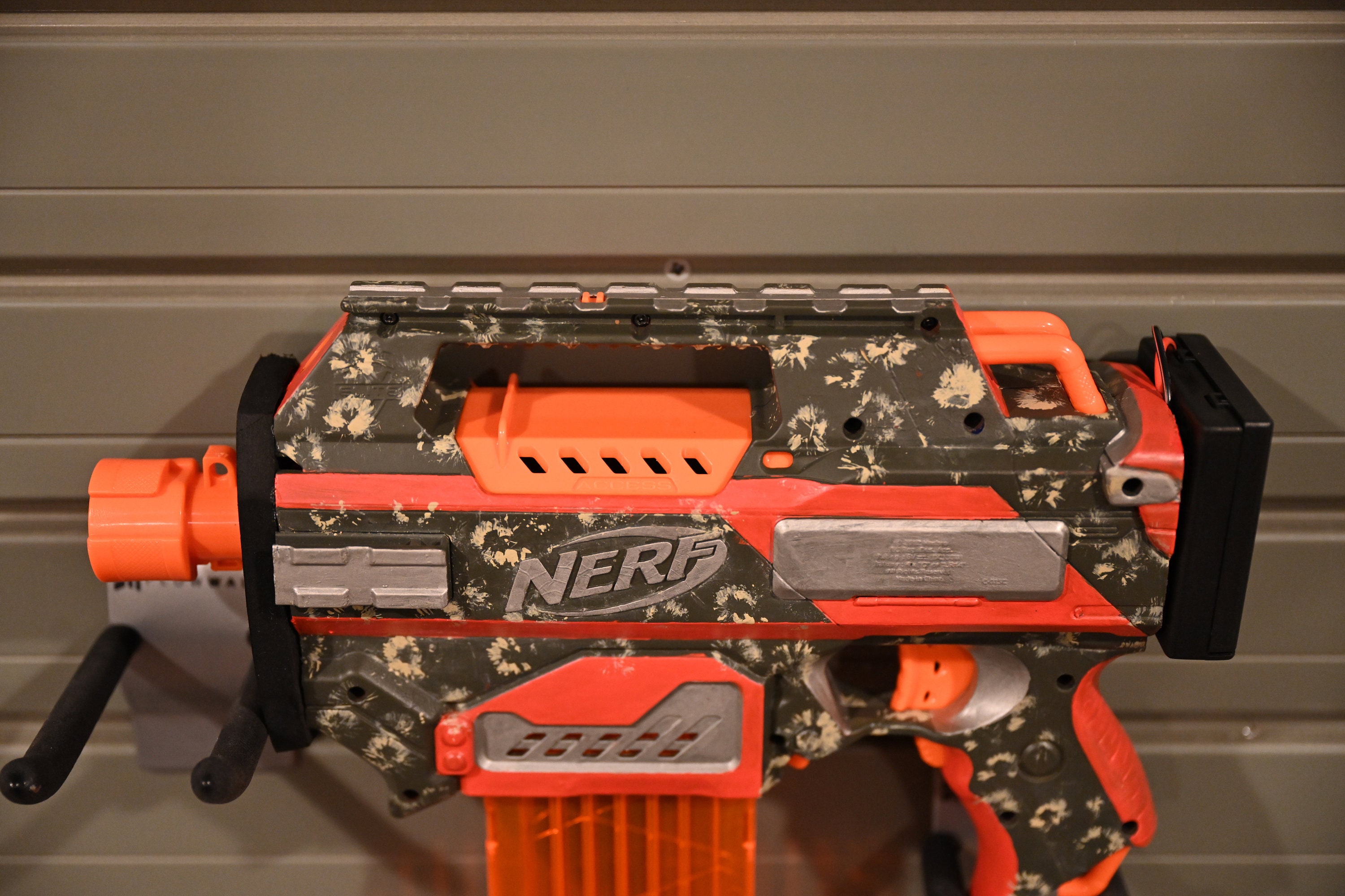 Nerf Rapidstrike Uzi (green, Red, and Silver) - Etsy