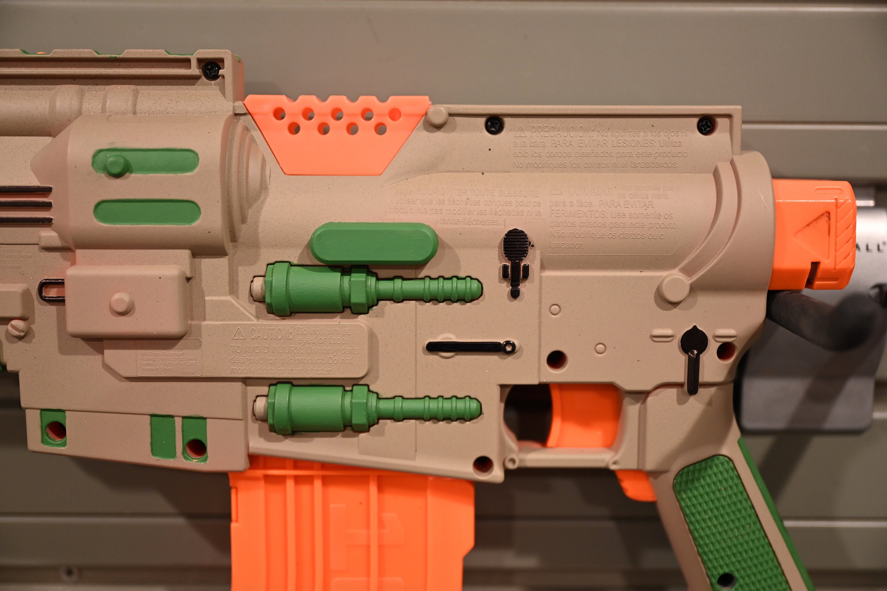 Modded Nerf MP5 tan and Green - Etsy