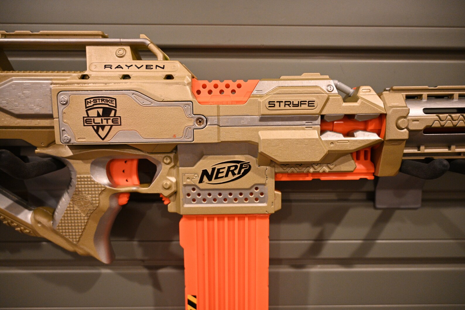 Modded Nerf Strayven With Barrel bronze and Silver - Etsy