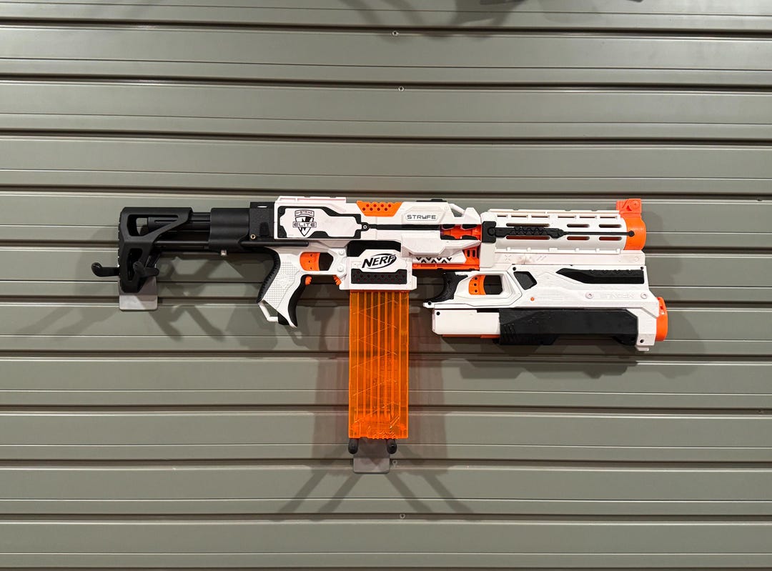 Modded Nerf Stryfe With Magus Masterkey Blaster Attachment (white and ...