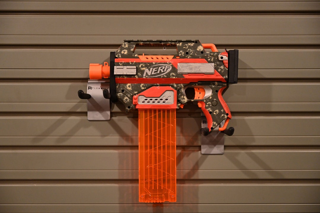 Nerf Rapidstrike Uzi (green, Red, and Silver) - Etsy