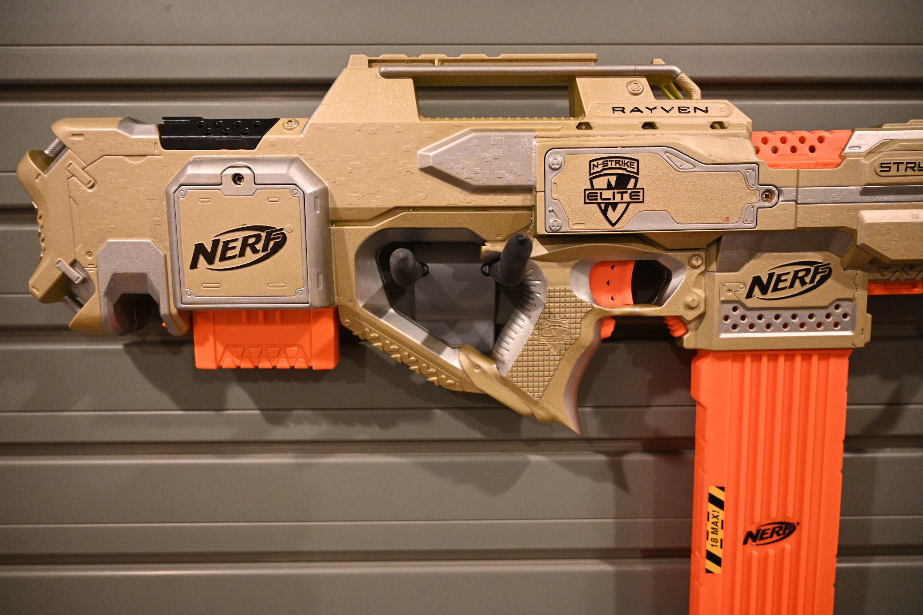 Modded Nerf Strayven With Barrel bronze and Silver - Etsy