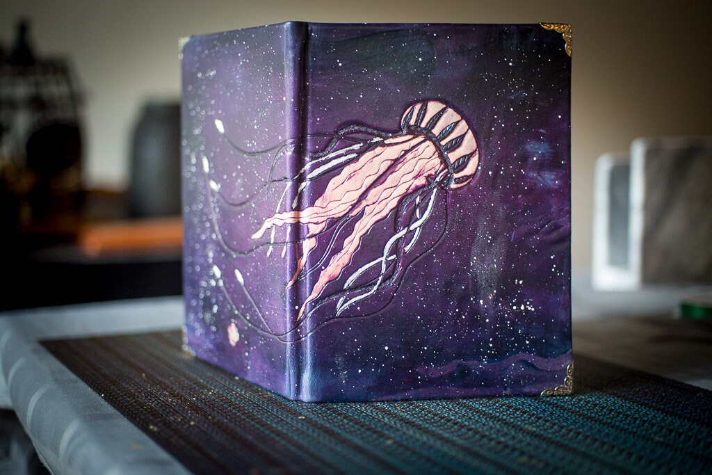 Custom Leatherbound Galaxy Notebooks - Etsy