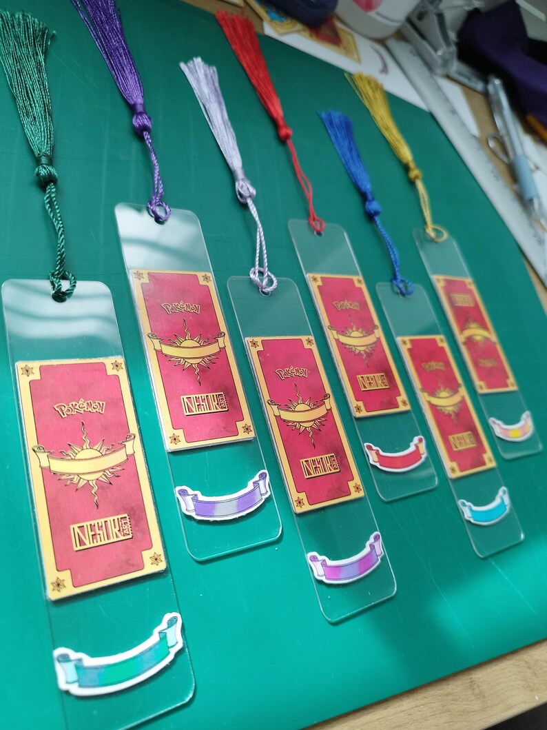 Pokemon Cardcaptor Sakura Gengar Bookmark | Vinyl Cards | Gift | Book ...