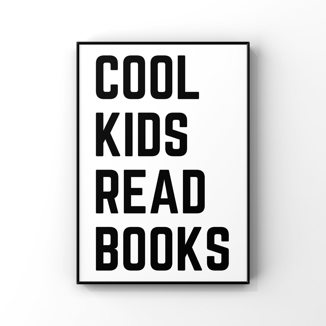 Cool Kid Read Books Digital Printable - Instant Download - Etsy