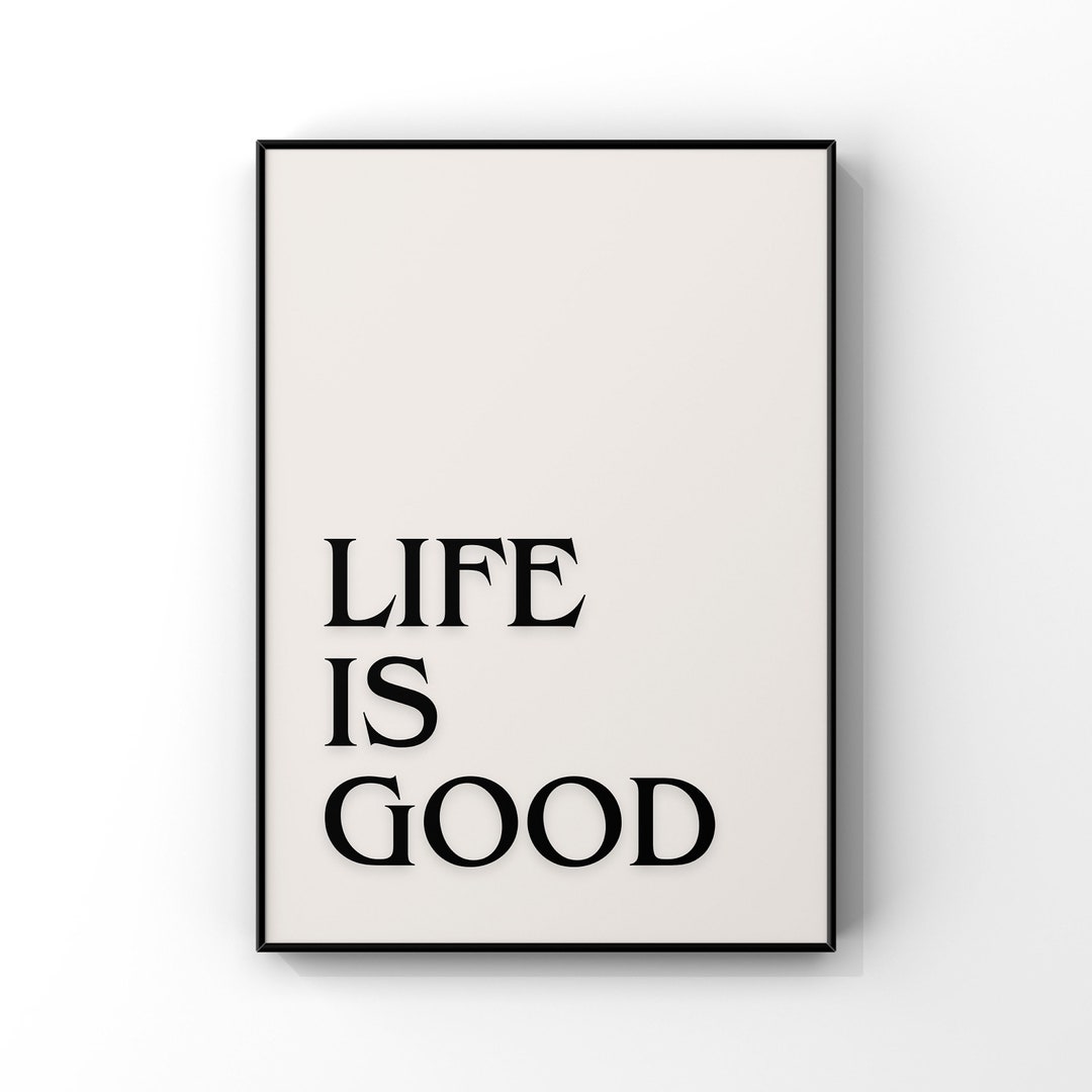 Life is Good Digital Printable Instant Download Manifest Motivation - Etsy