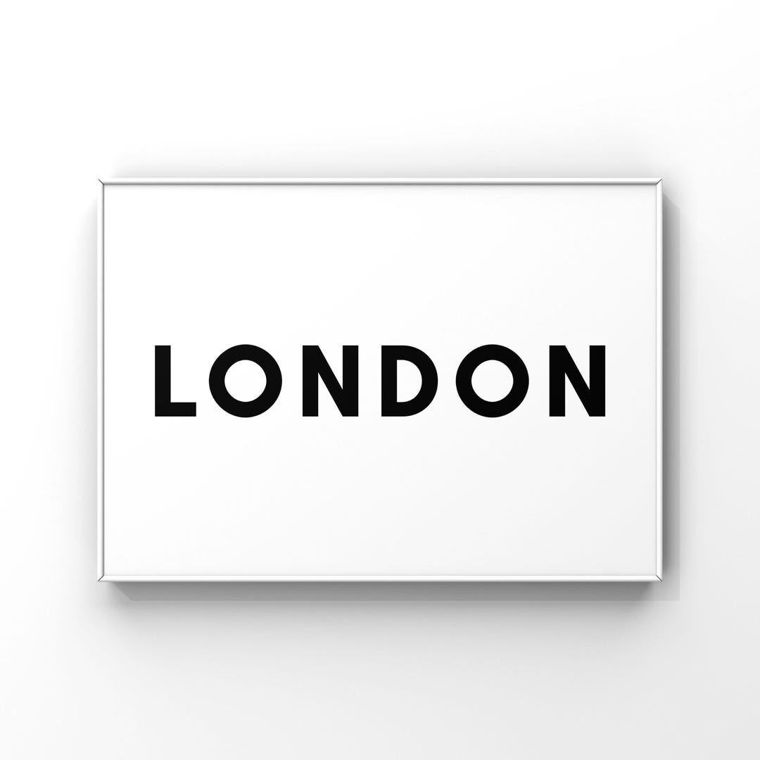 London - Digital Printable - Instant Download - Home Decor - Etsy