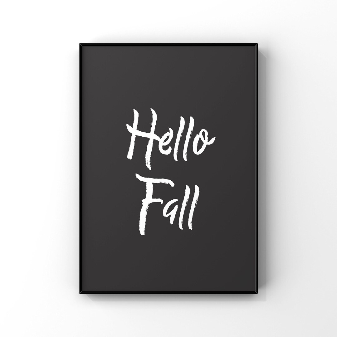 Hello Fall Digital Printable Instant Download - Etsy