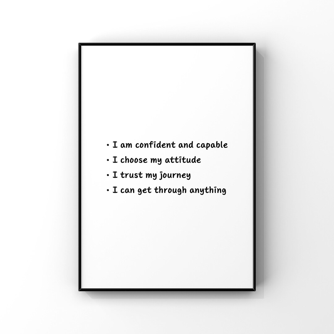 I Am - Digital Printable Instant Download - Affirmations - Etsy