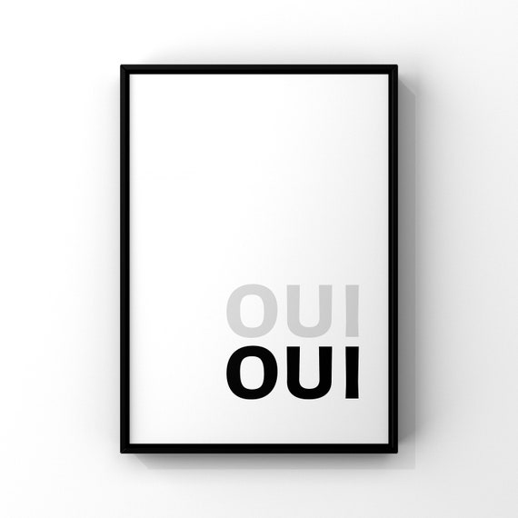 Oui Oui Digital Printable - Etsy UK