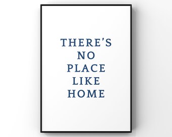 There's No Place Like Home, Home Sweet Home Printable, Housewarming ...