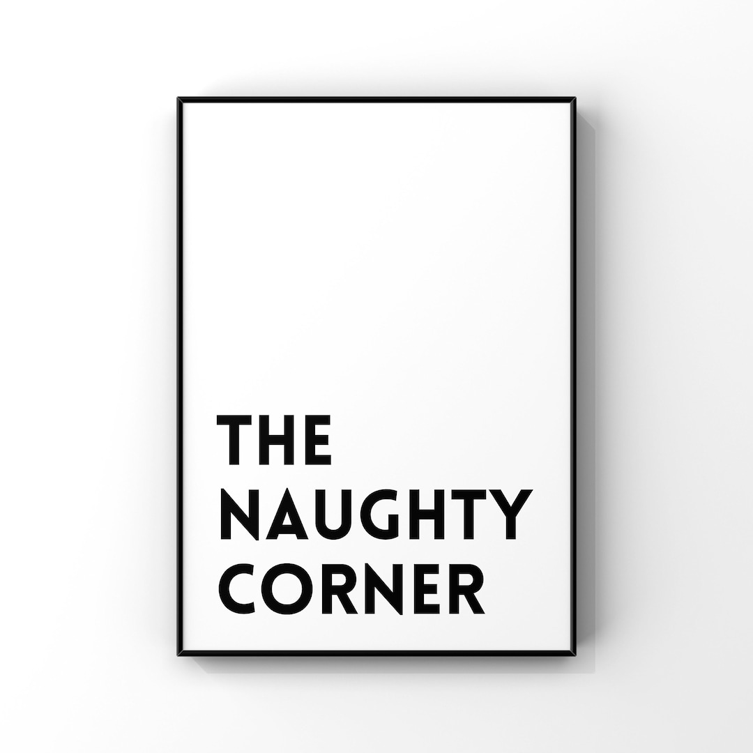 The Naughty Corner Digital Printable Instant Download - Etsy