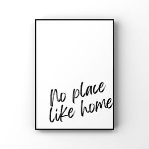 No Place Like Home Digital Printable - Instant Download - Etsy