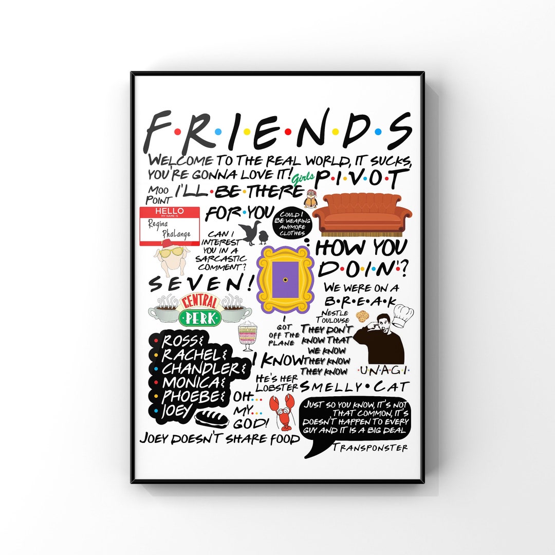 Friends Collage Digital Printable - Etsy
