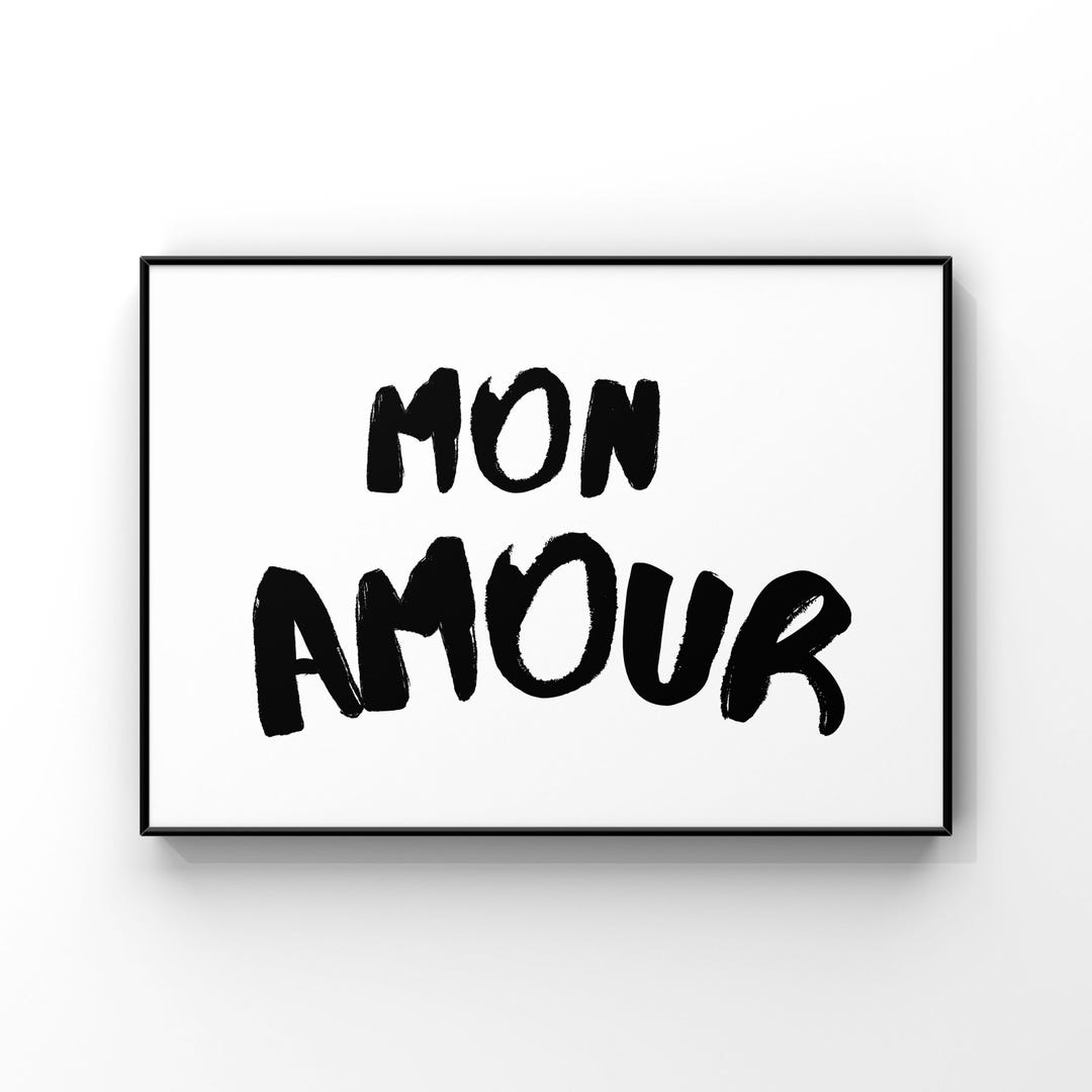 Mon Amour - Digital Printable Instant Download - - Etsy