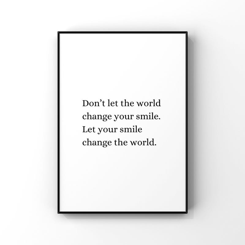 Let Your Smile - Etsy