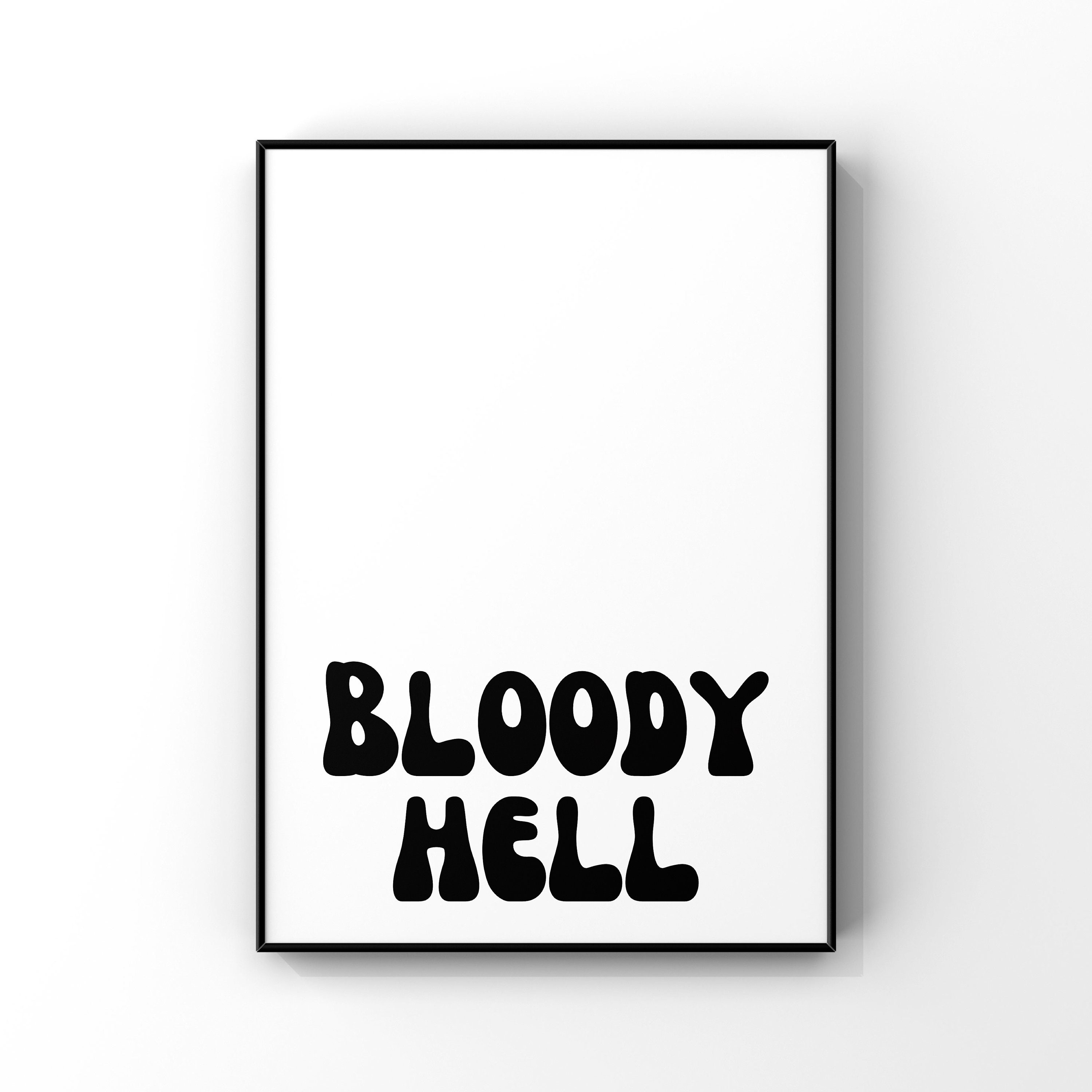 Bloody Hell Digital Printable Instant Download - Etsy