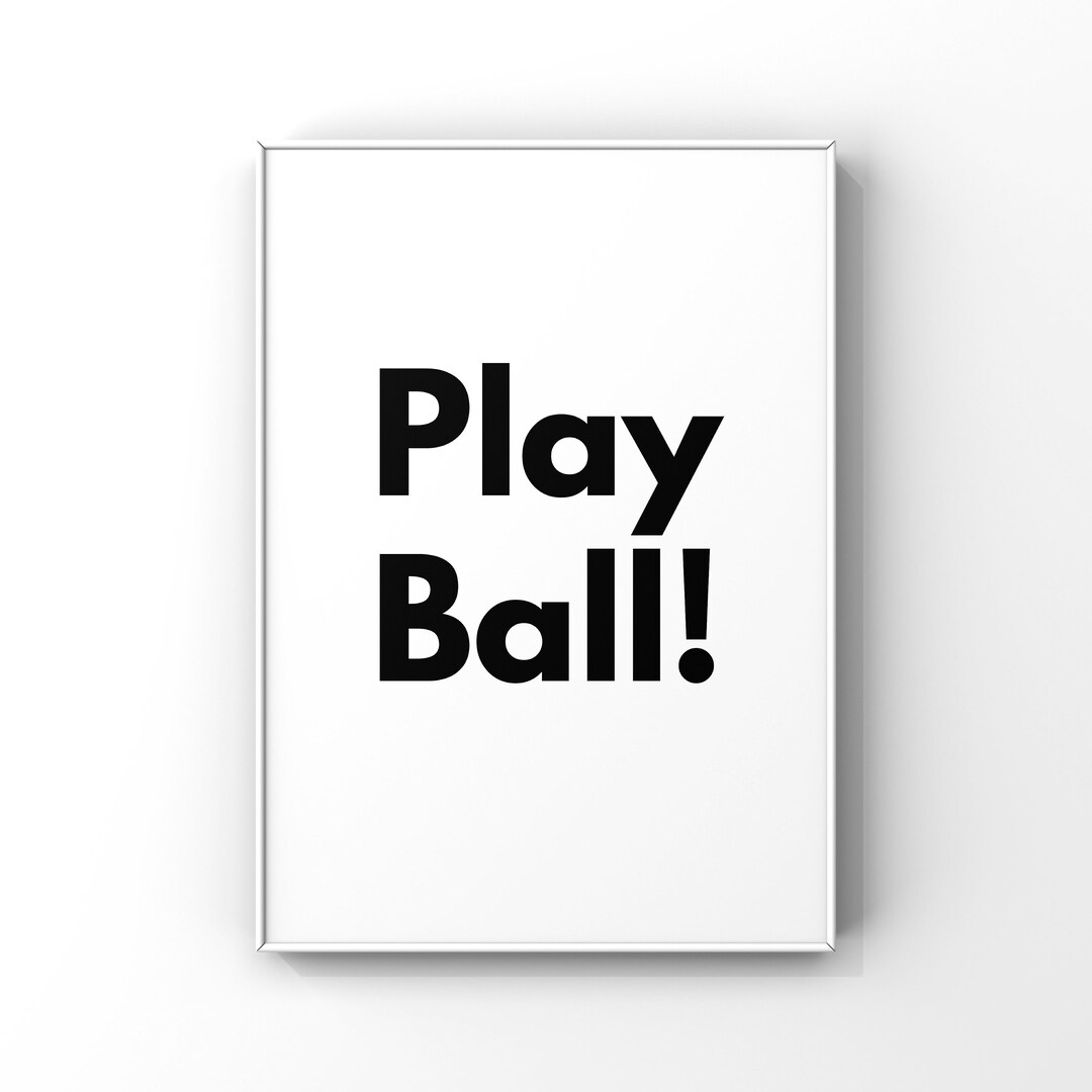 Play Ball Digital Printable - Instant Download - Etsy