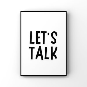 Let’s Talk Digital Printable - Instant Download - Office - School - SLP ...