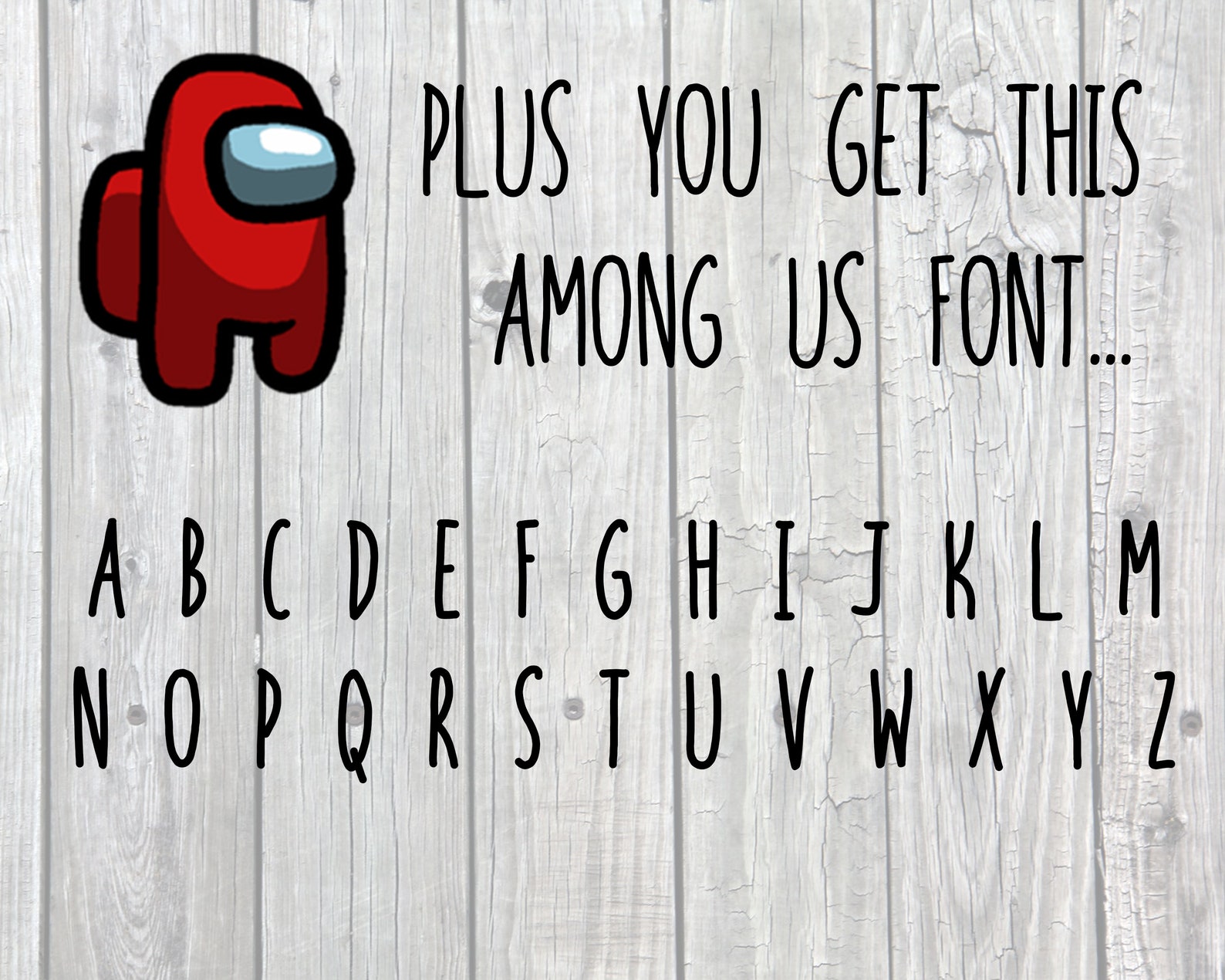 Among us logo font - scrapfopt