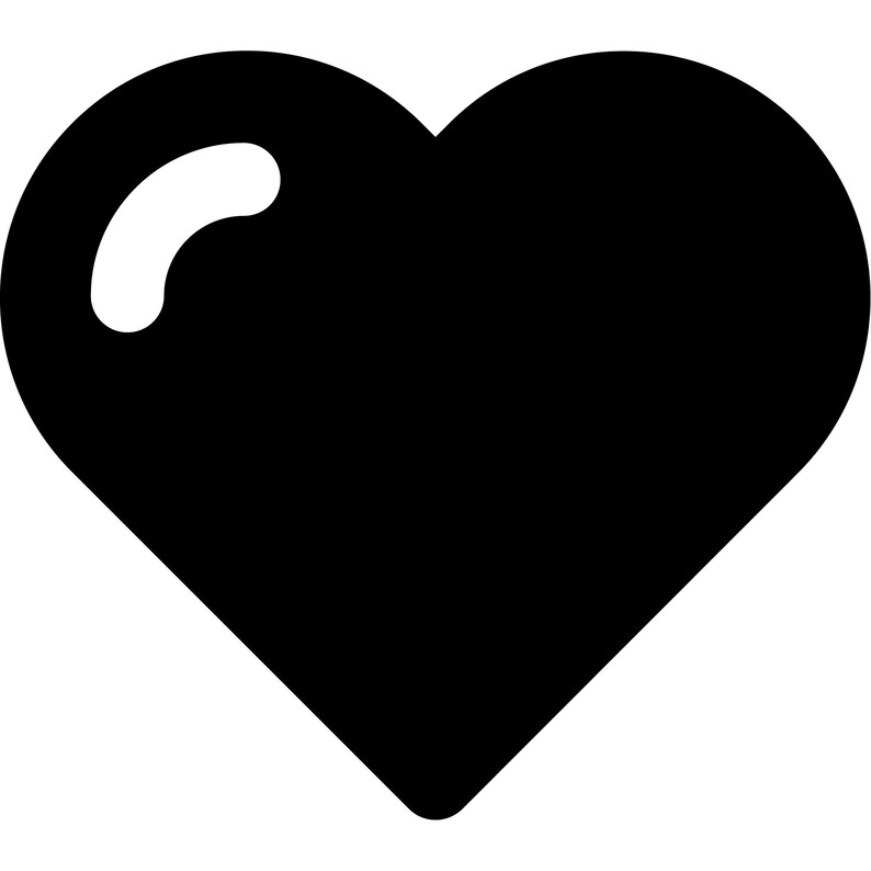 Heart, Basic Heart, Valentine's Day Heart Svg, Png, Ai, Eps, Dxf ...