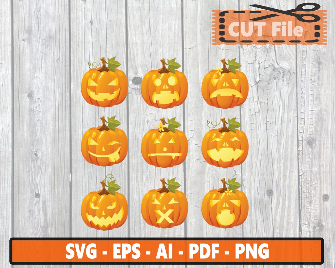 Jack-o-lantern SVG - Halloween Images - Pumpkin SVG - Pumpkin Cut Files ...