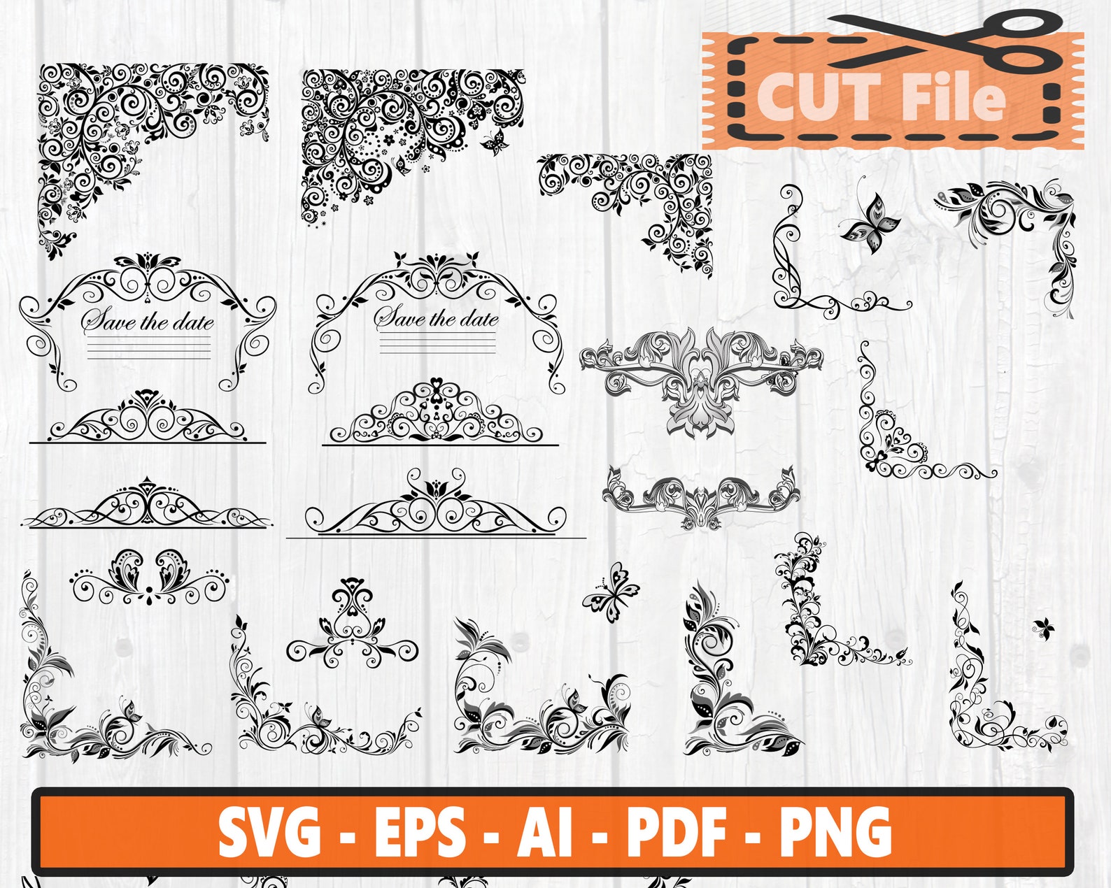 Flower SVG File, Vine SVG Files, Flower Cut Files, Floral SVG Files ...