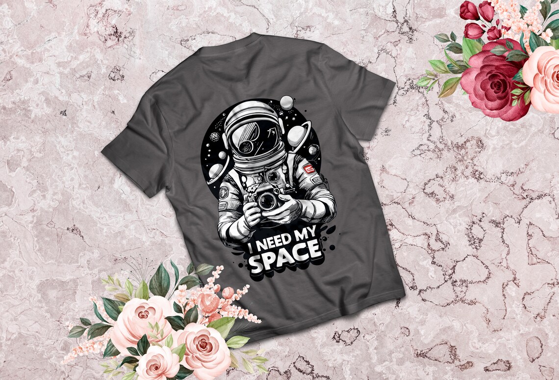 I Need My Space Svg And Png Astronaut With Camera Digital Download For