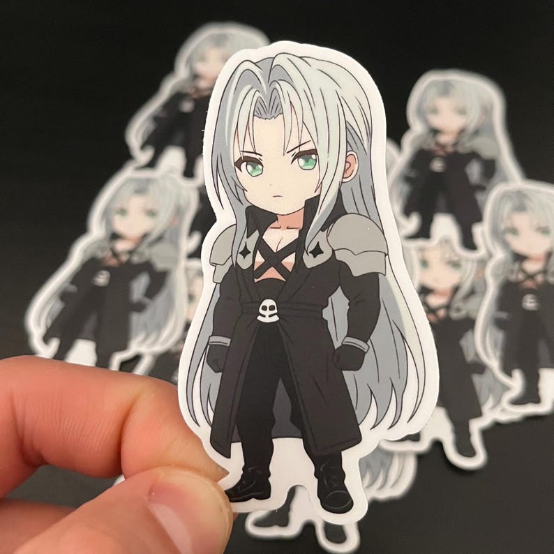Sephiroth Chibi Sticker (final Fantasy 7) - Etsy
