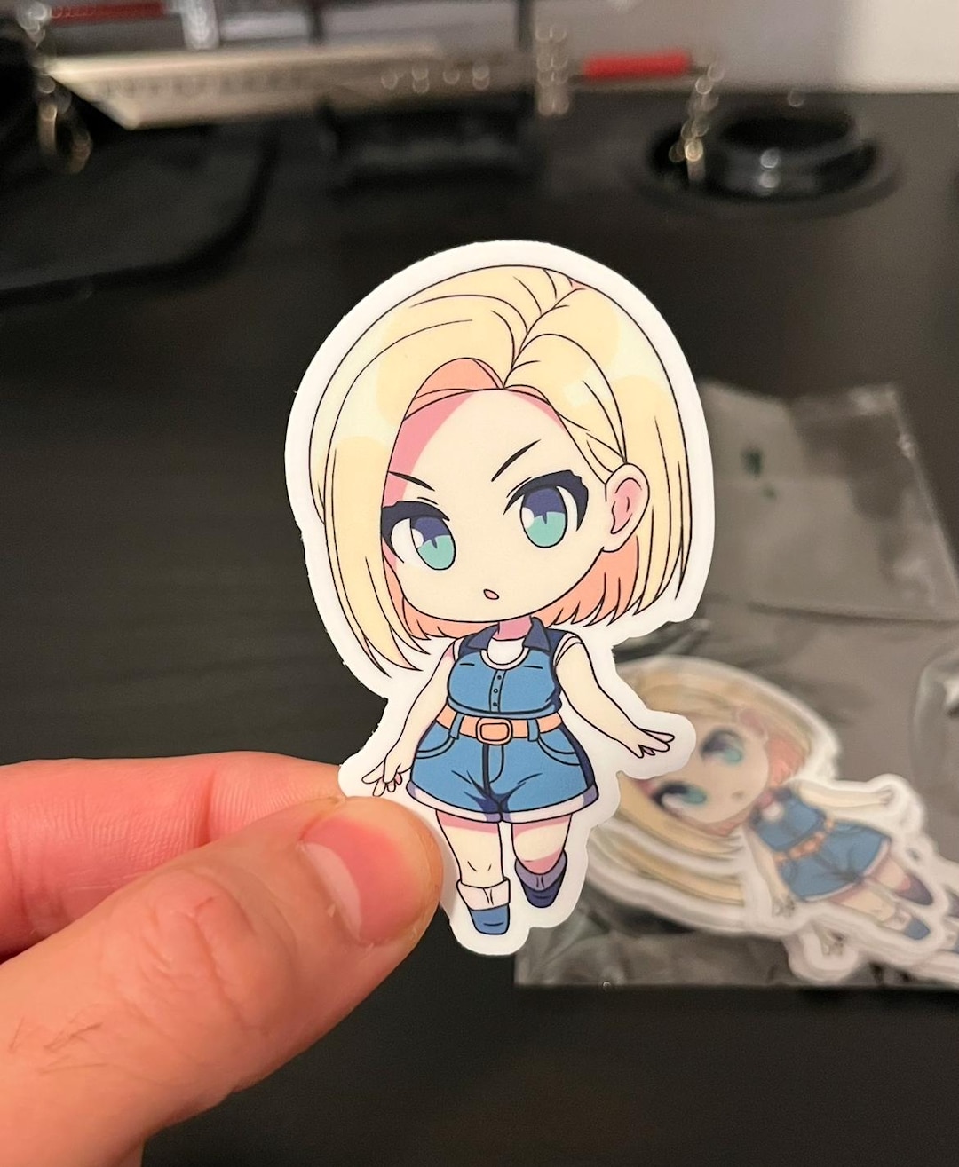 Android 18 Chibi Sticker dragonball Z - Etsy