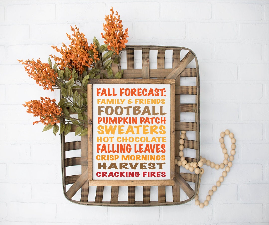 Fall Forecast, Autumn Svg, Fall, Football, Design Clip Art. Instant ...
