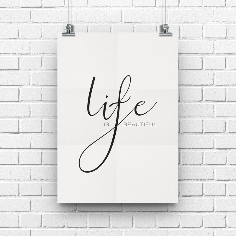 Life is Beautiful - Etsy