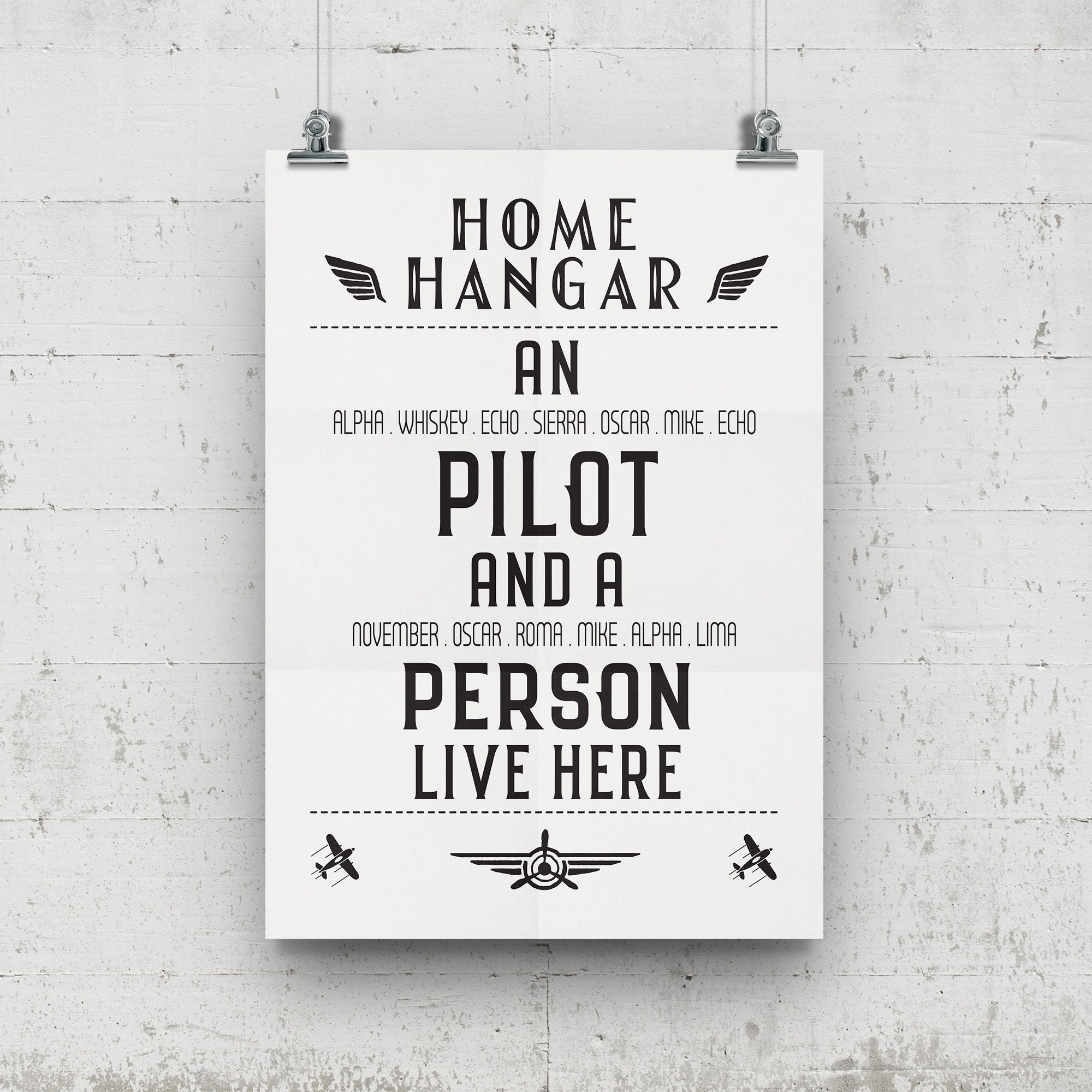 Pilot Poster Pilot Gifts Aviation Gifts Aviation Art | Etsy