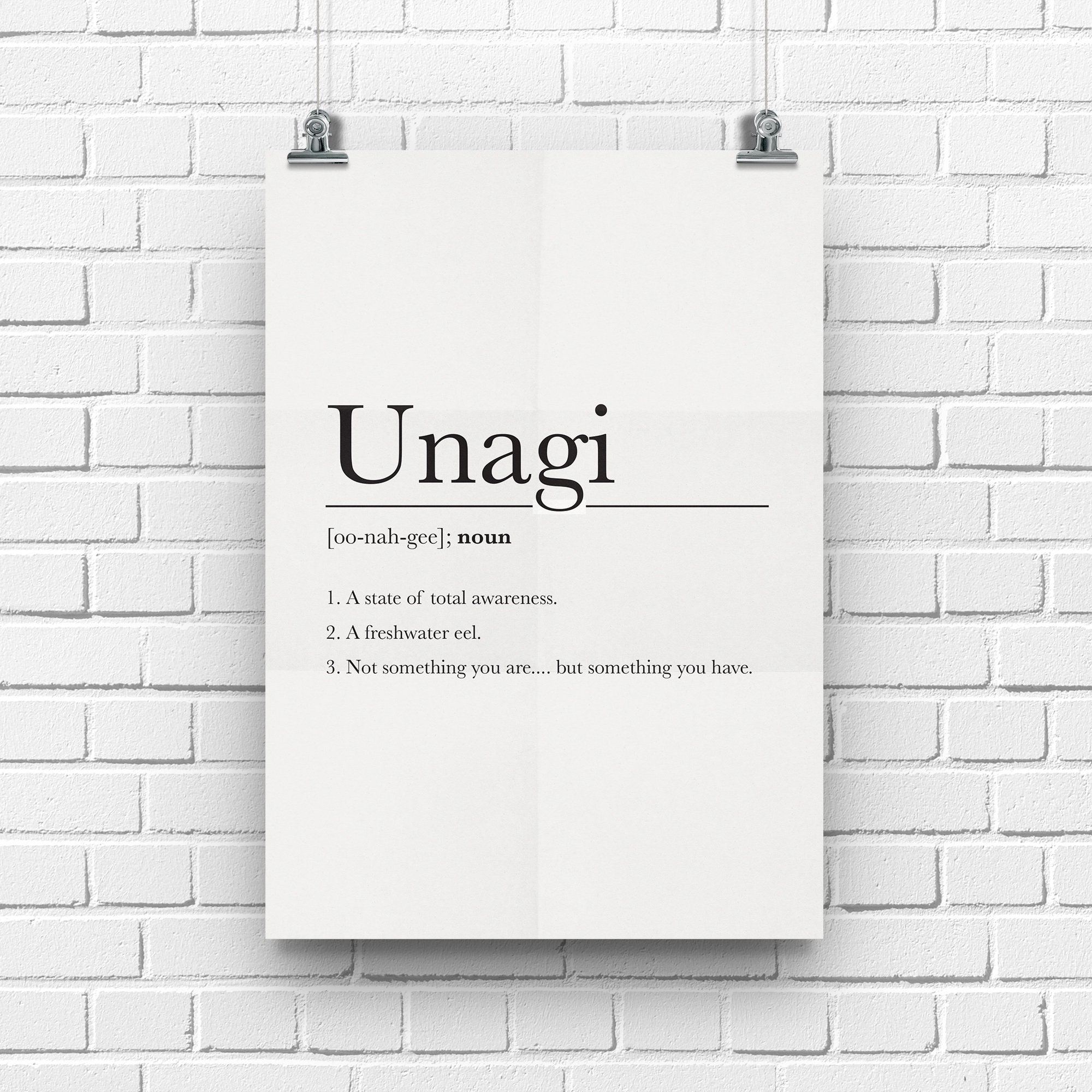Unagi Print, Affiche Friends Series Inspired Unagi Definition, Unagi ...