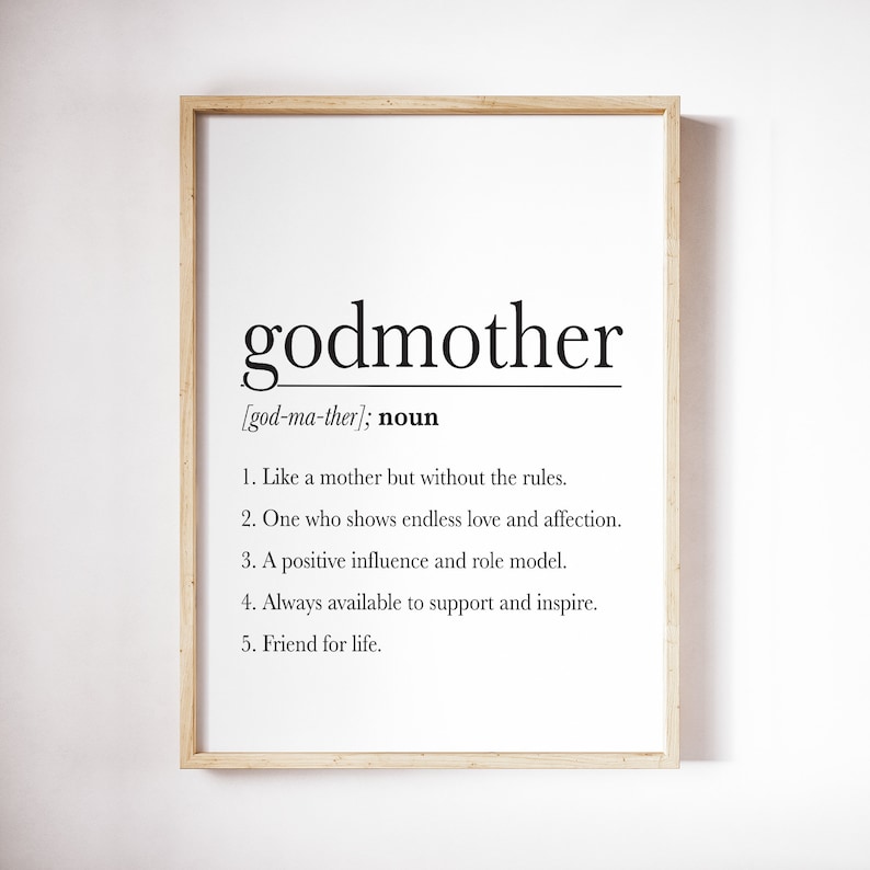 Godmother Proposal, God Mother Proposal Gift, Godparent Gift, Fairy God ...