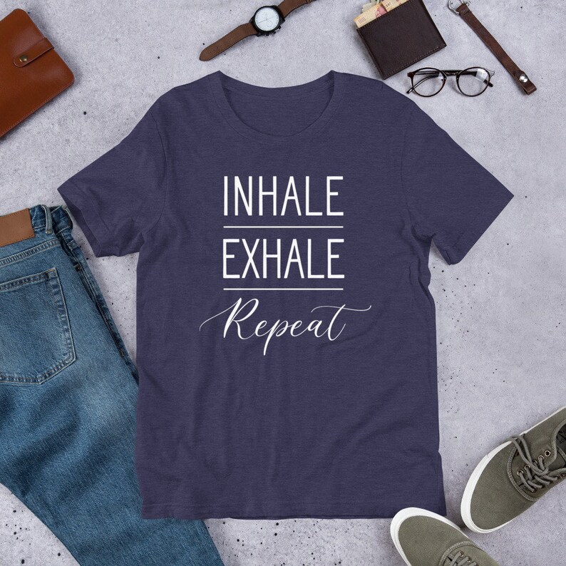 Inhale Exhale Shirt Yoga Shirt Yoga Tshirt Yoga Ts Etsy