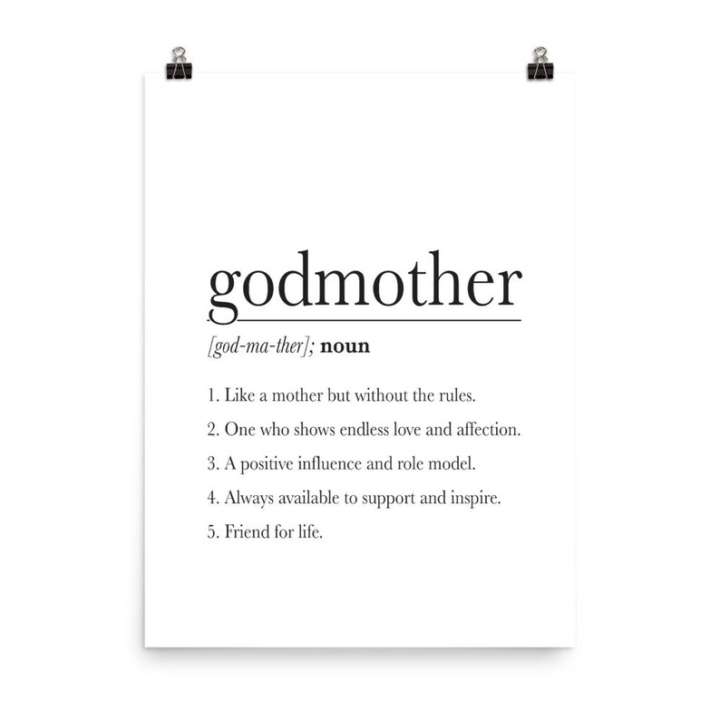 Godmother Proposal, God Mother Proposal Gift, Godparent Gift, Fairy God ...