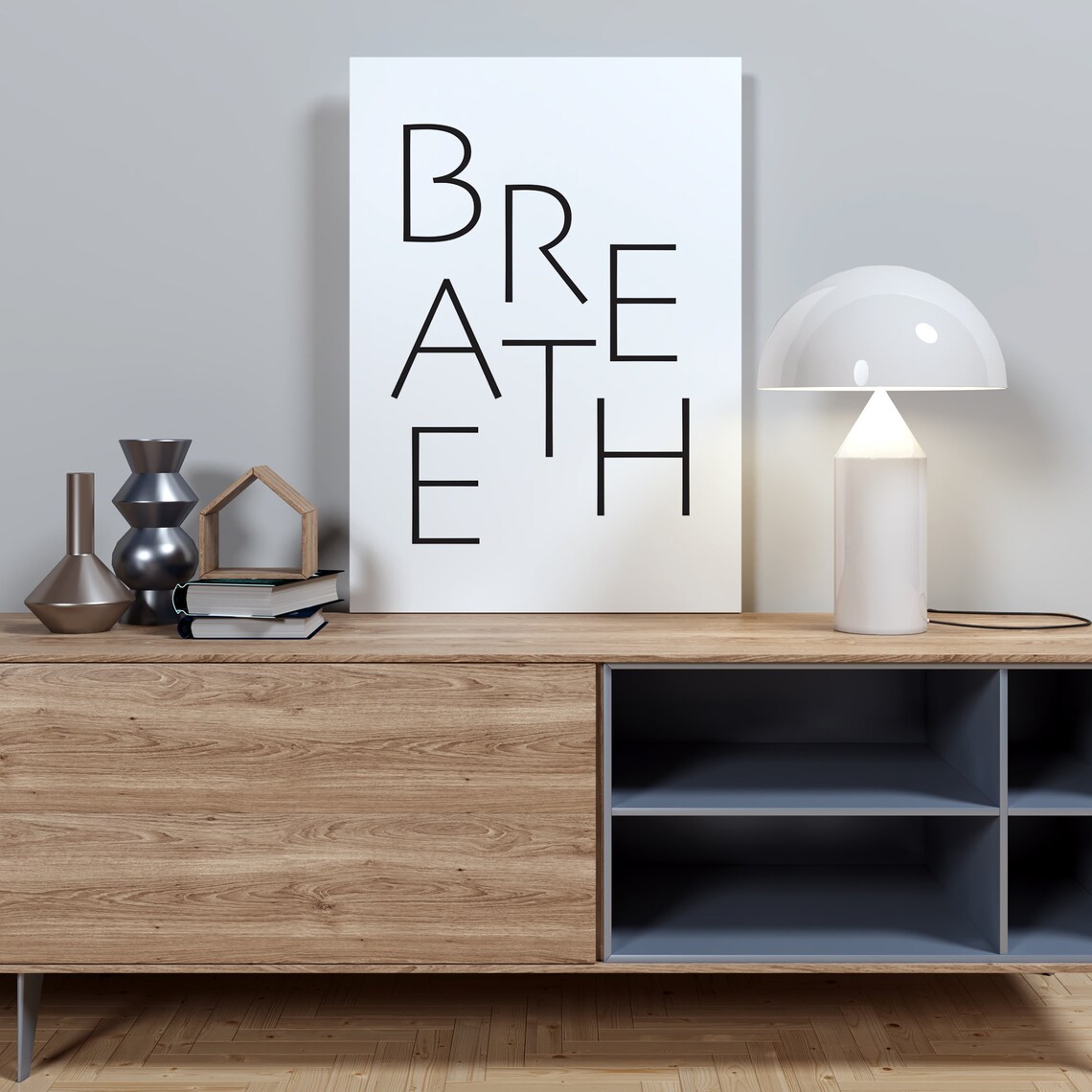 Breathe Poster Print Typography Print Abstract Art Print - Etsy Australia