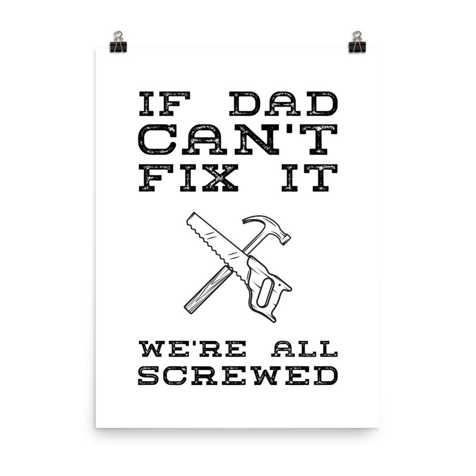 Gift for Dad, Man Cave Decor, Gift for Him, Dad Fix It, Dad Gift, Man ...