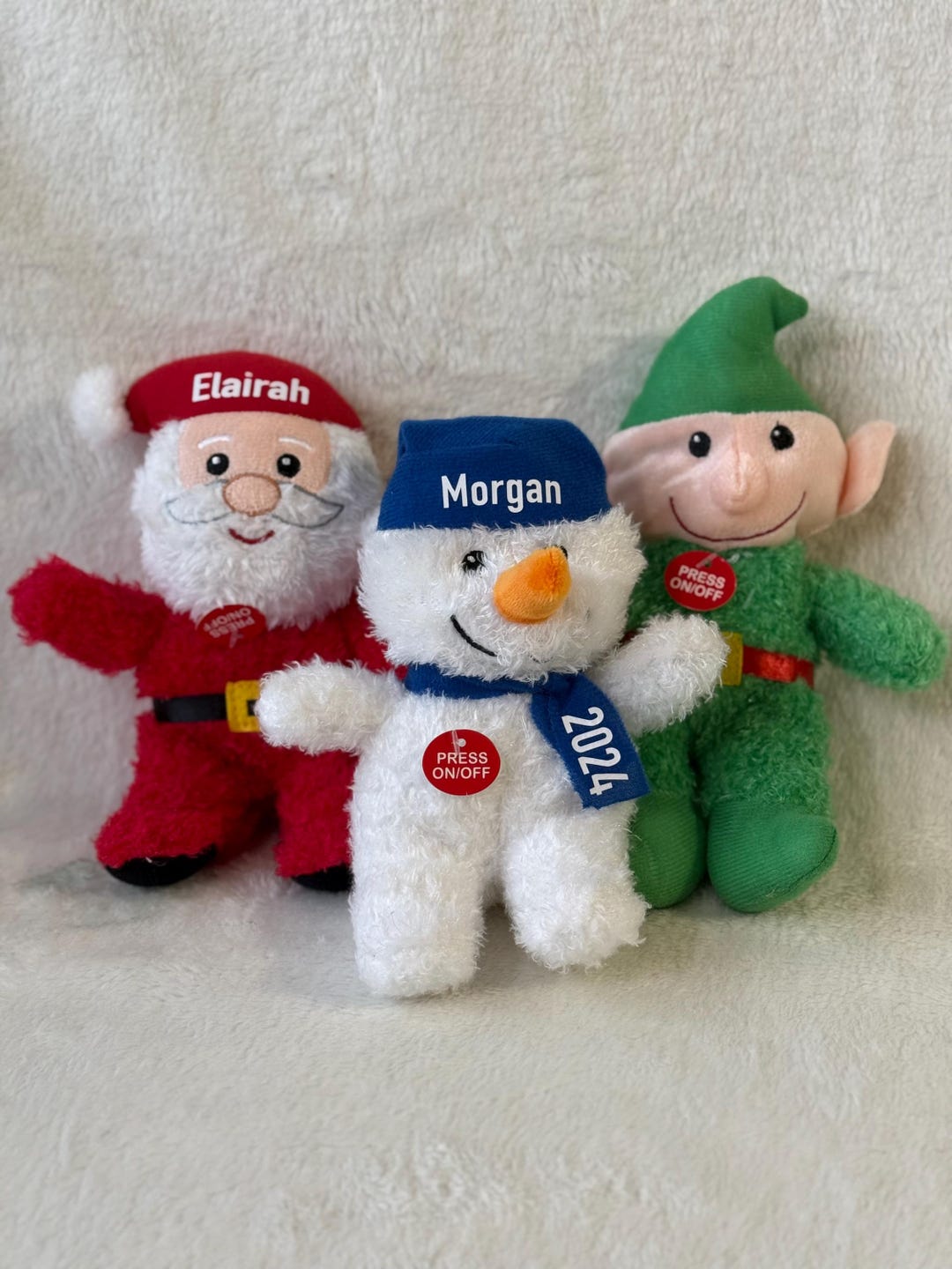 Personalized Musical Christmas Plush: Santa, Snowman, Elf - Stocking ...