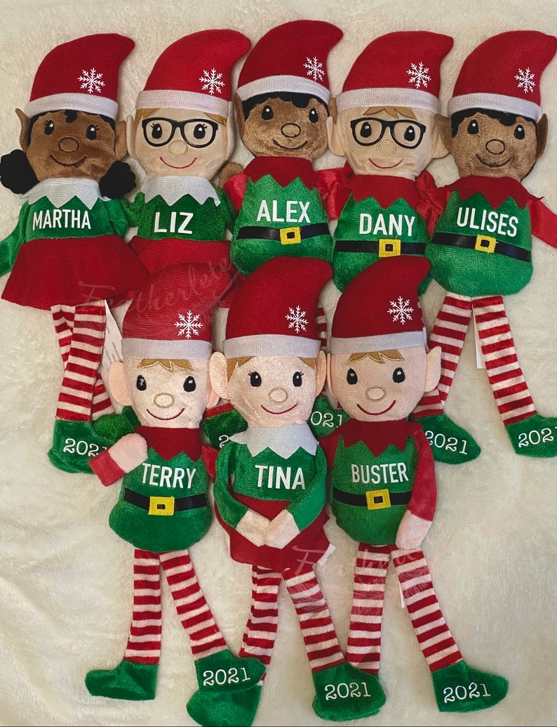 Personalized Christmas Plush, Plush Elf, Elf With Name, Boy Elf, Girl ...