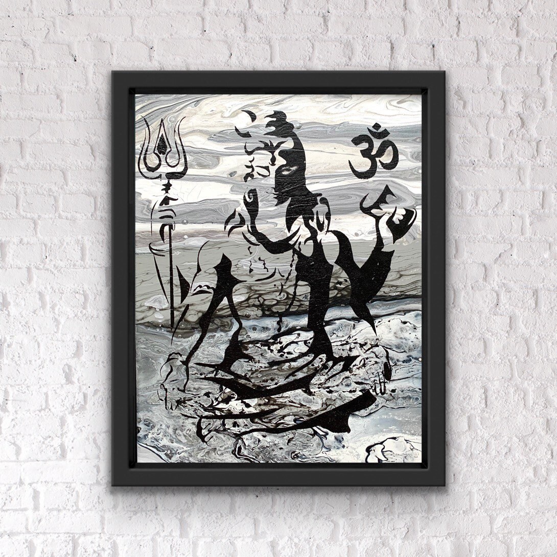 Shiva Painting Lord Shiv Art Abstract Shiv Art Original - Etsy